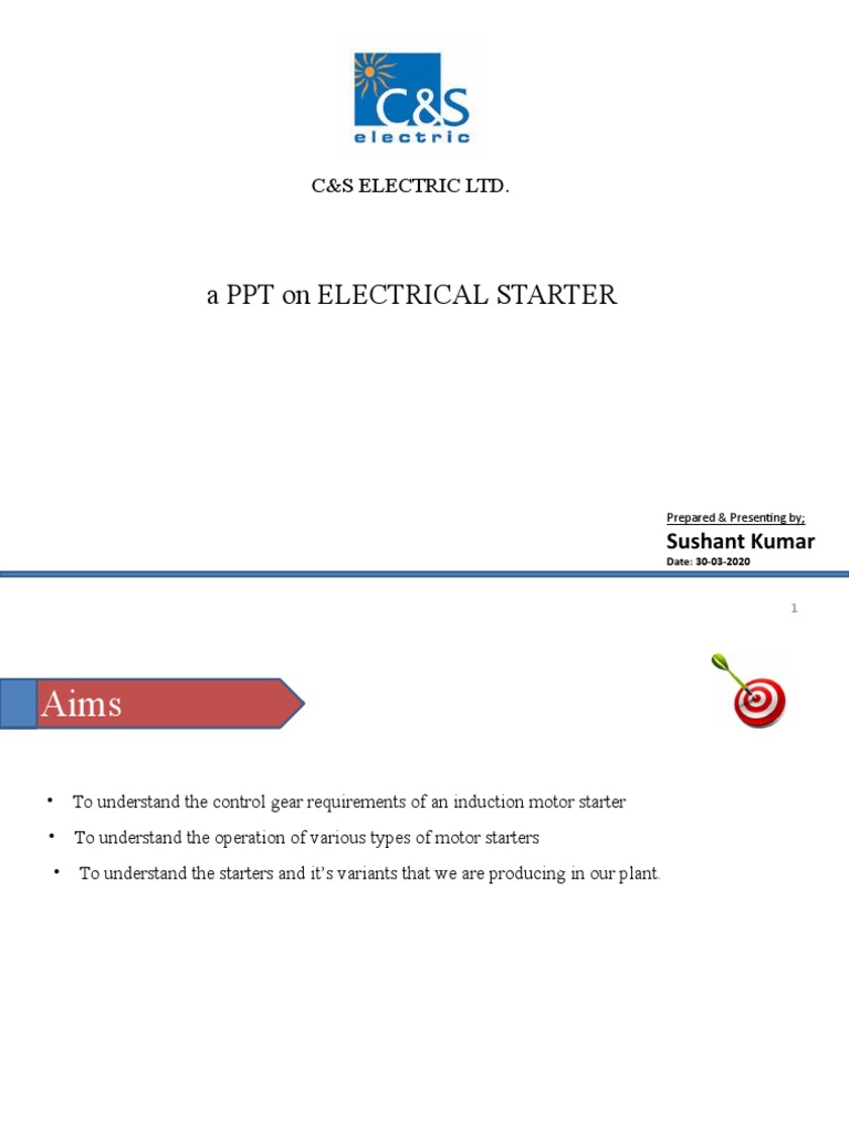 Electrical Starter | PDF | Electric Motor | Mechanical Engineering