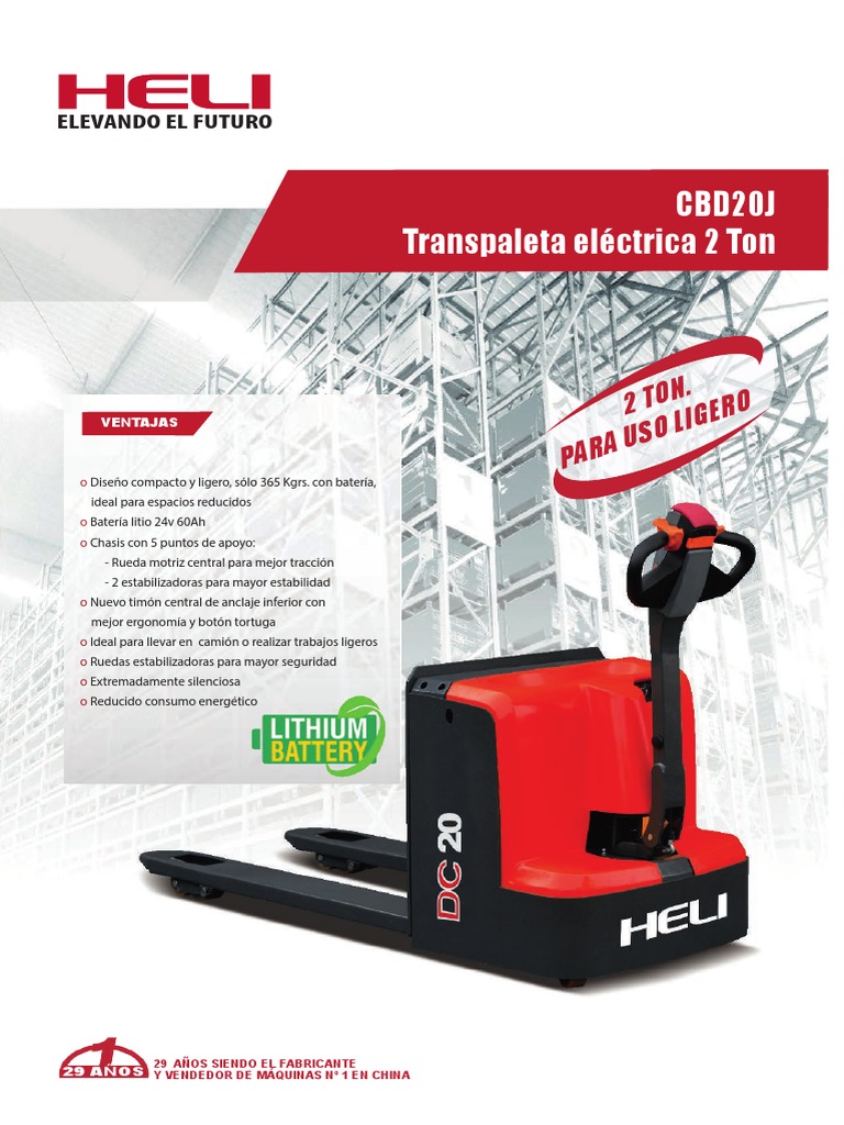 Heli Cbd20j Li - Ficha Tecnica | PDF | Bienes manufacturados | Transporte