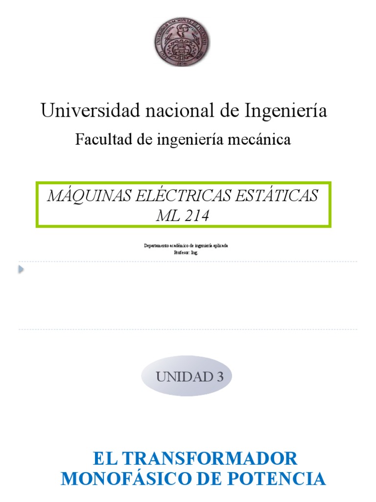 Transformador Monofásico | PDF | Inductor | Transformador