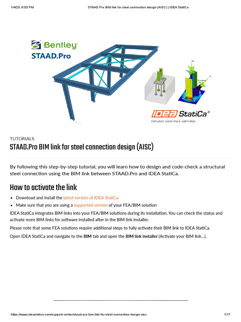 Idea Statica | PDF | Building Information Modeling | Installation (Computer Programs)