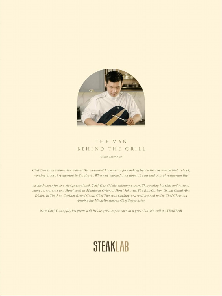 STEAKLAB Menu | PDF