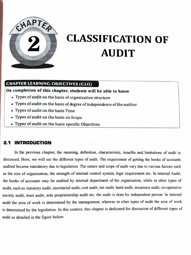 Classification Of: Audit | PDF | Audit | Internal Audit