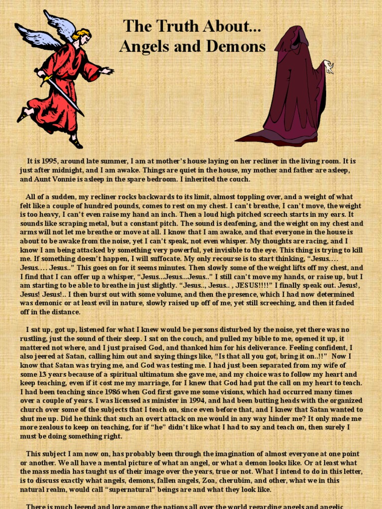 Angels and Demons | PDF | Angel | Fallen Angels