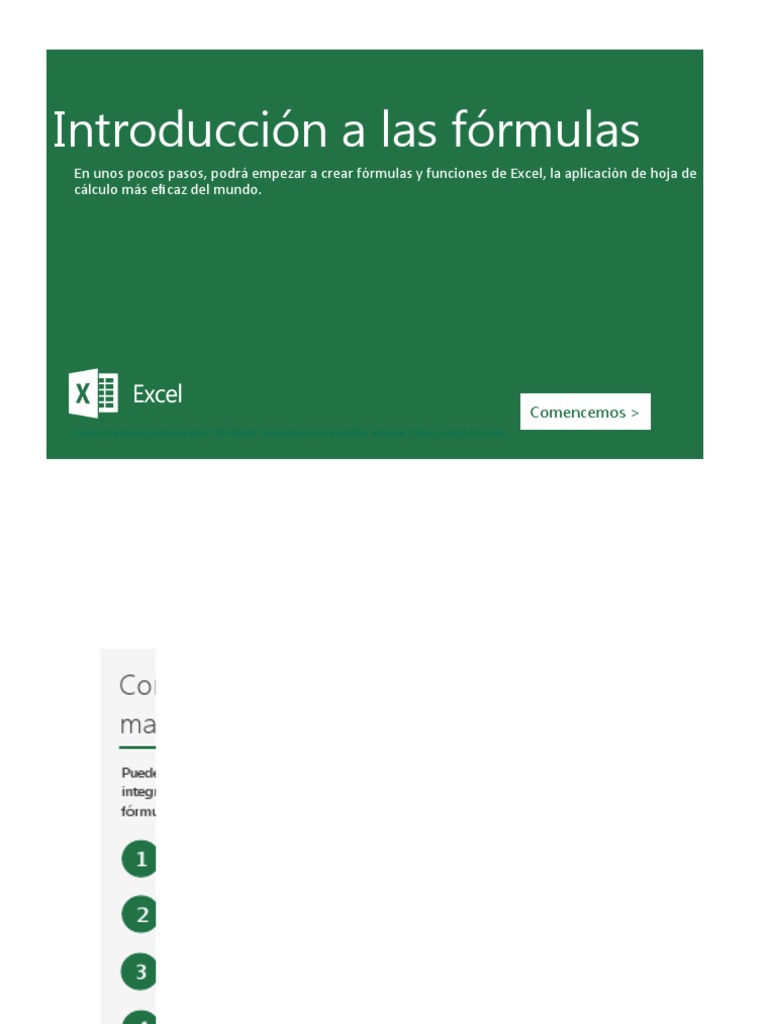 Tutorial de Fórmulas Excel 2016 | PDF | Microsoft Excel | Multiplicación