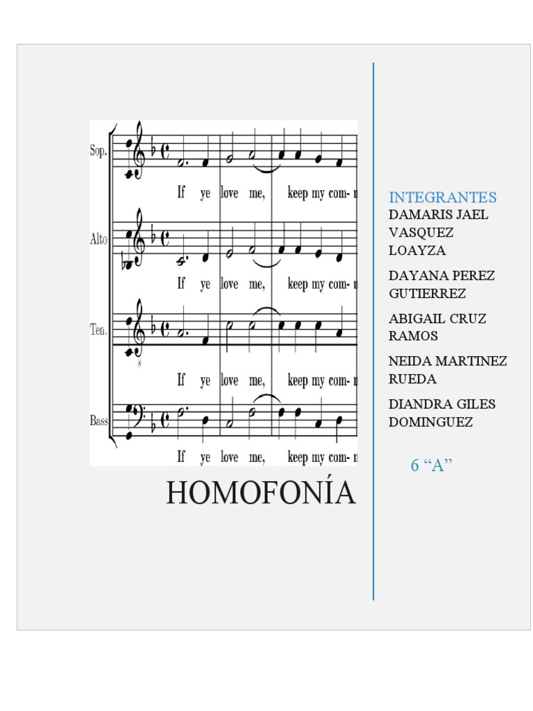 Homofonía | PDF | Entretenimiento | Las artes escénicas