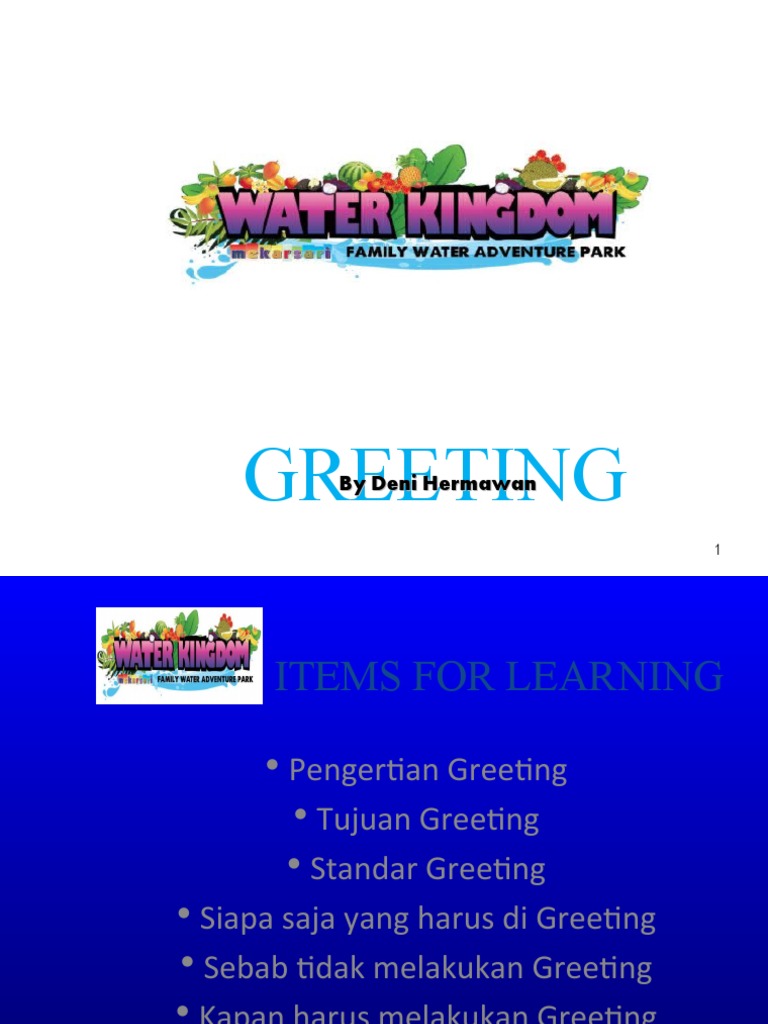 Standar Greeting | PDF