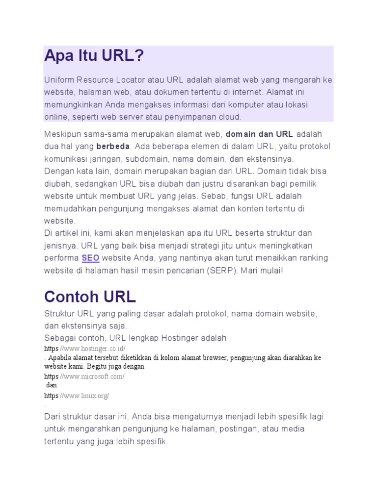 Apa Itu URL | PDF