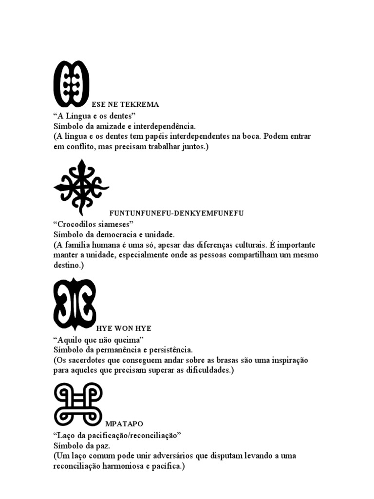 Adinkras | PDF | Religião e crença
