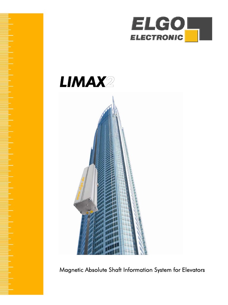Limax2 Lift-E 47-08 | PDF | Elevator | Sensor