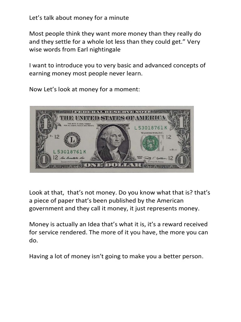 Money Game | PDF | Money | Cognitive Science