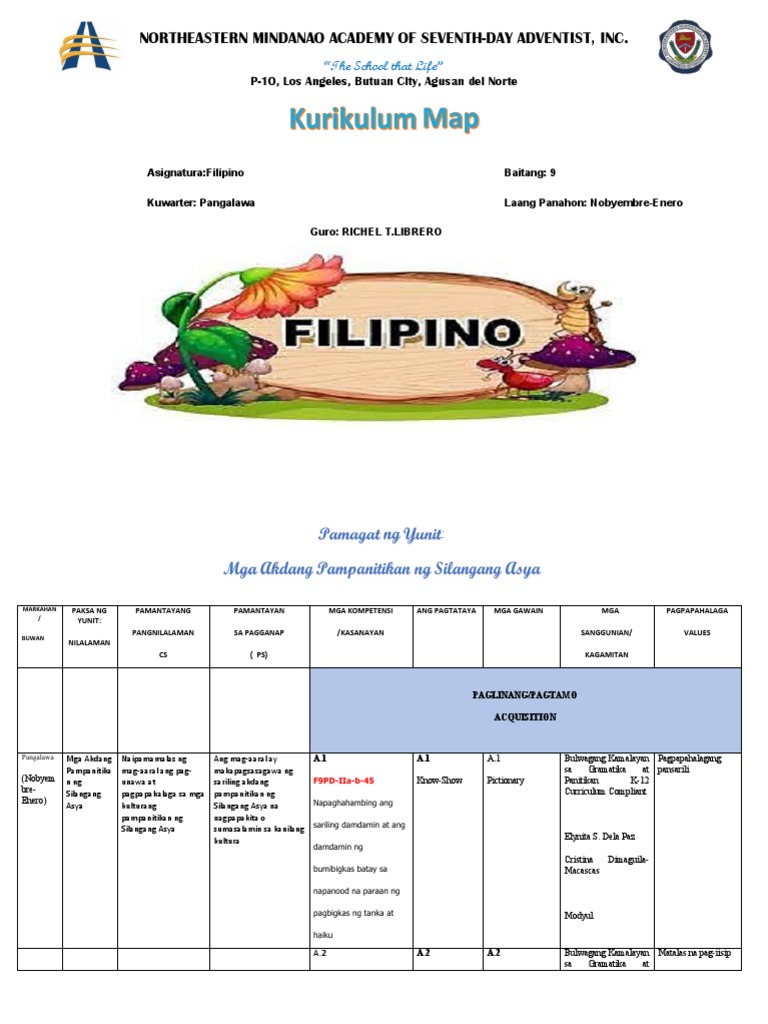Filipino 9 CMAP-2nd Quarter | PDF