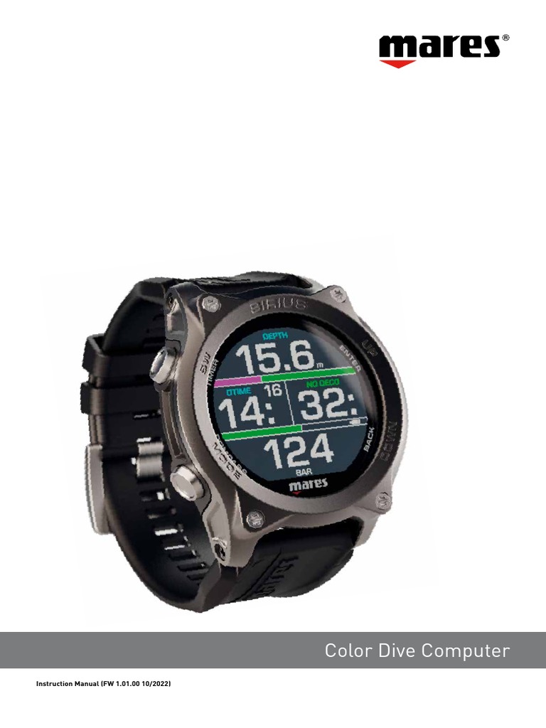 Mares Sirius Dive Computer Manual | PDF | Scuba Diving | Diving Equipment