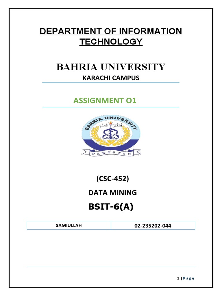 DM Ass 1 | PDF | Computer Network | Data