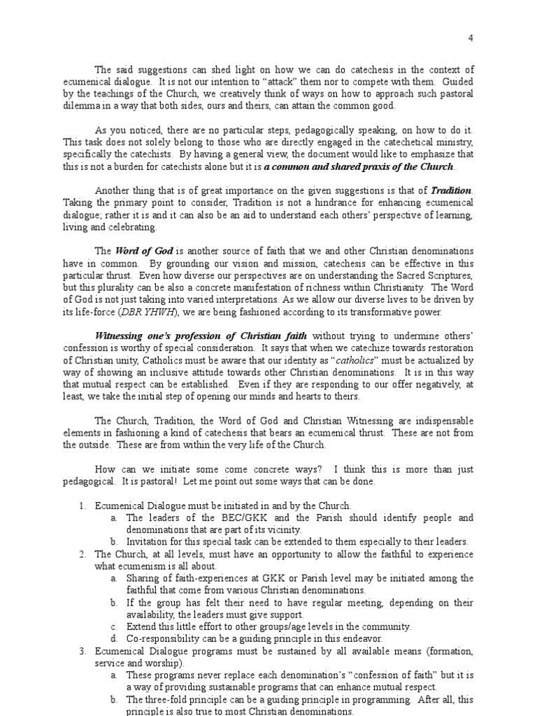 Catechesis Amidst Proselytism | PDF | Catechism | Ecumenism