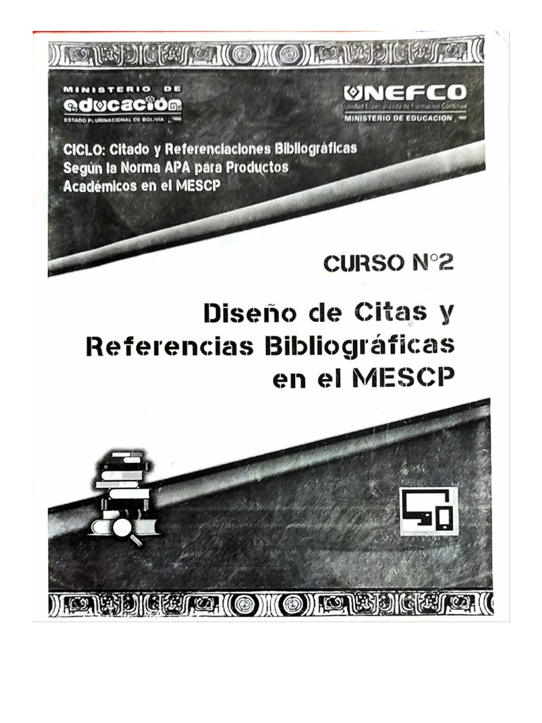 Diseño de Citas y Referencias Bibliográficas en El MESCP | PDF