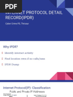 IPDR English | PDF | Port (Computer Networking) | Ip Address