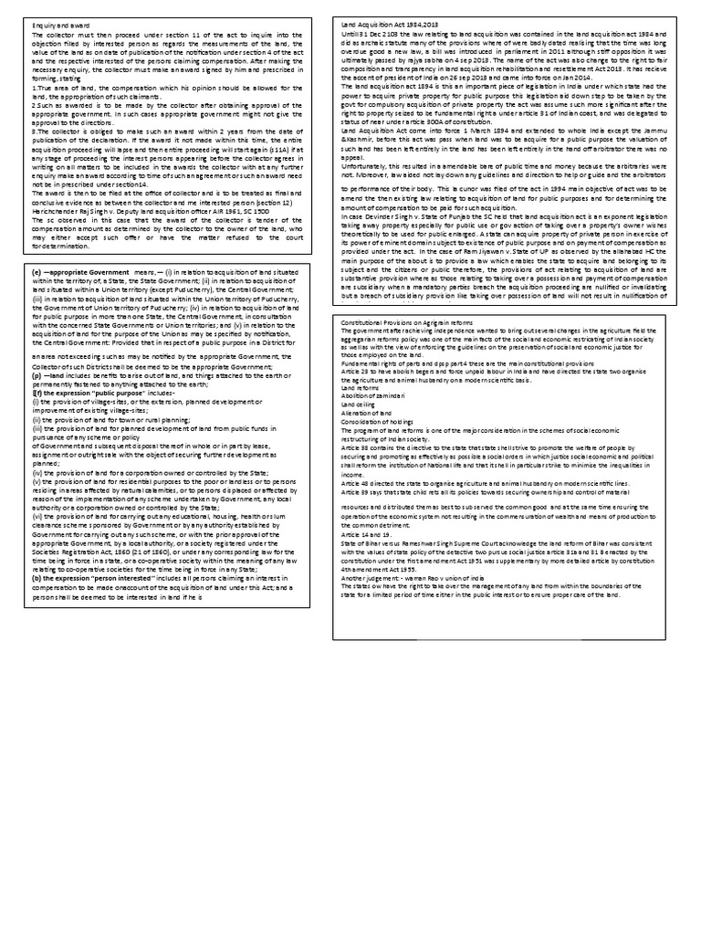 Land Law | PDF | Eminent Domain | Justice