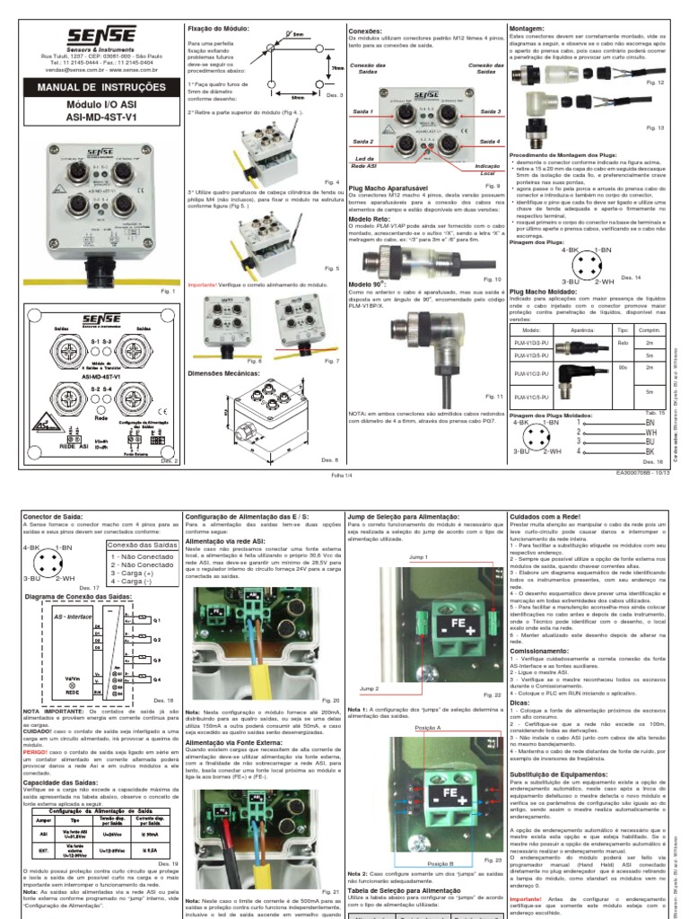 Manual de Instalação do Módulo I/O ASI | PDF | Rede de computadores ...