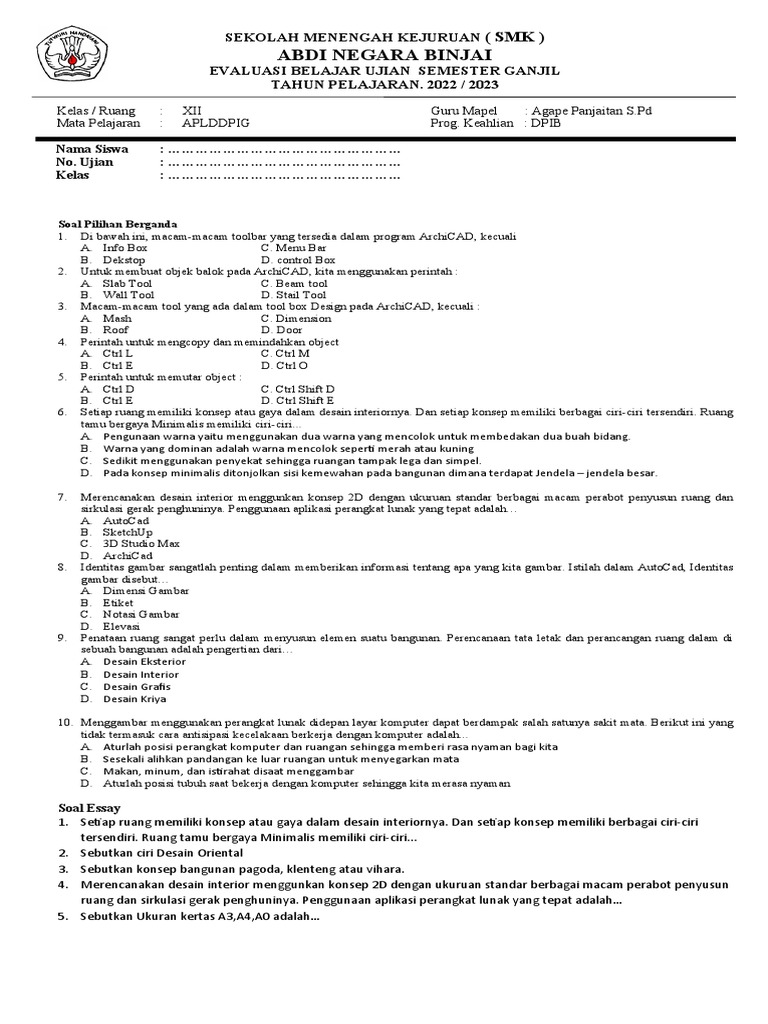 Soal Apldig Xii Dpib | PDF