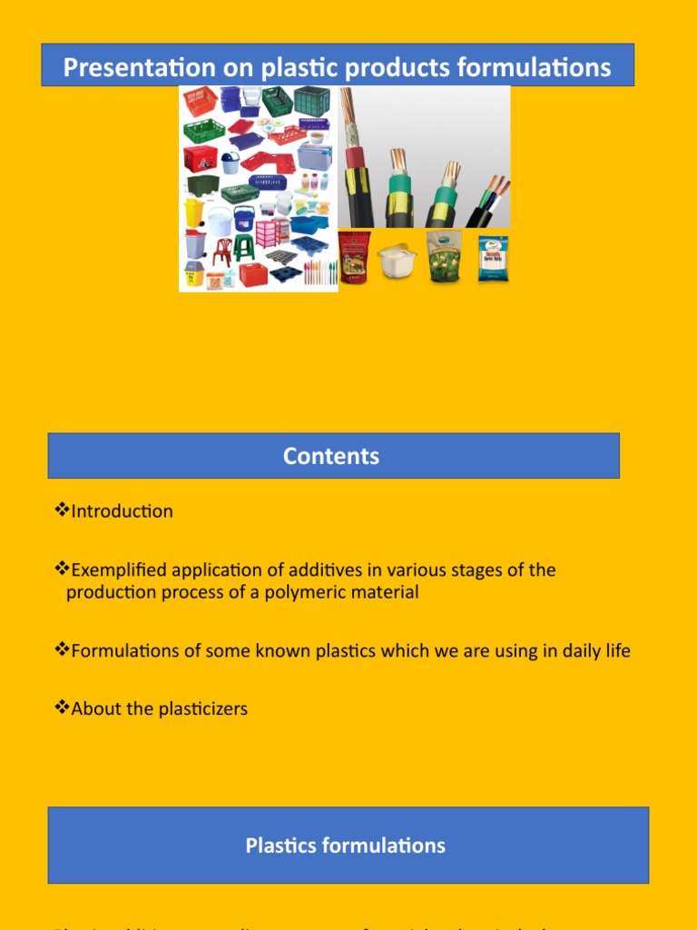 Plastics Formulations | Download Free PDF | Polyvinyl Chloride | Materials