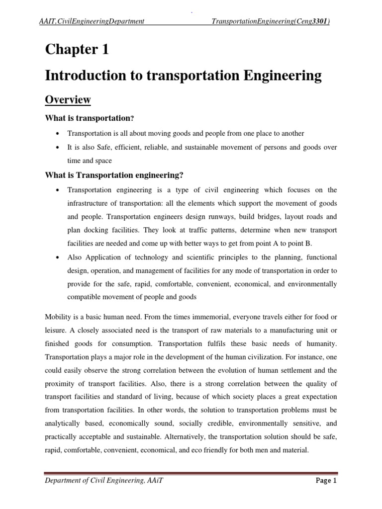 Transportation Engineering | PDF | Transport | Particulates