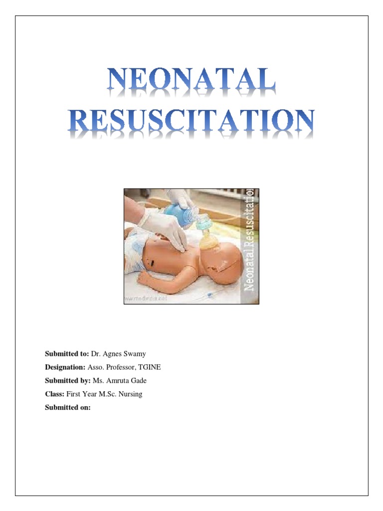 Neonatal Resuscitation | PDF | Fetus | Lung