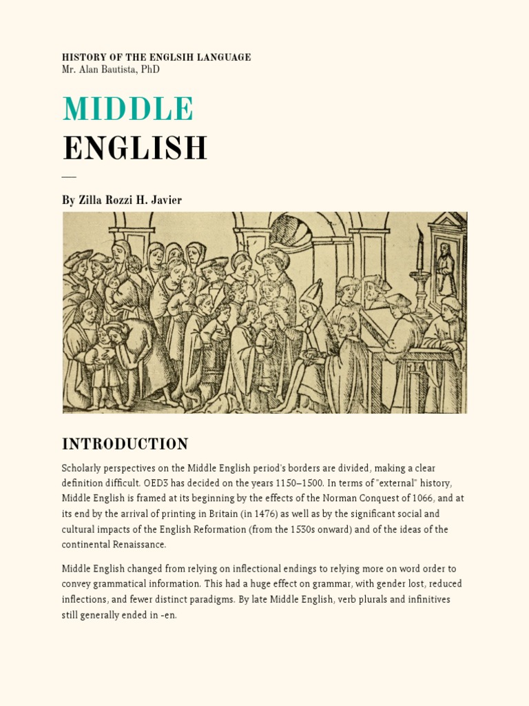 Middle English Essay | Download Free PDF | English Language | Word