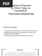 TEKSTONG PERSWEYSIB PPT | PDF