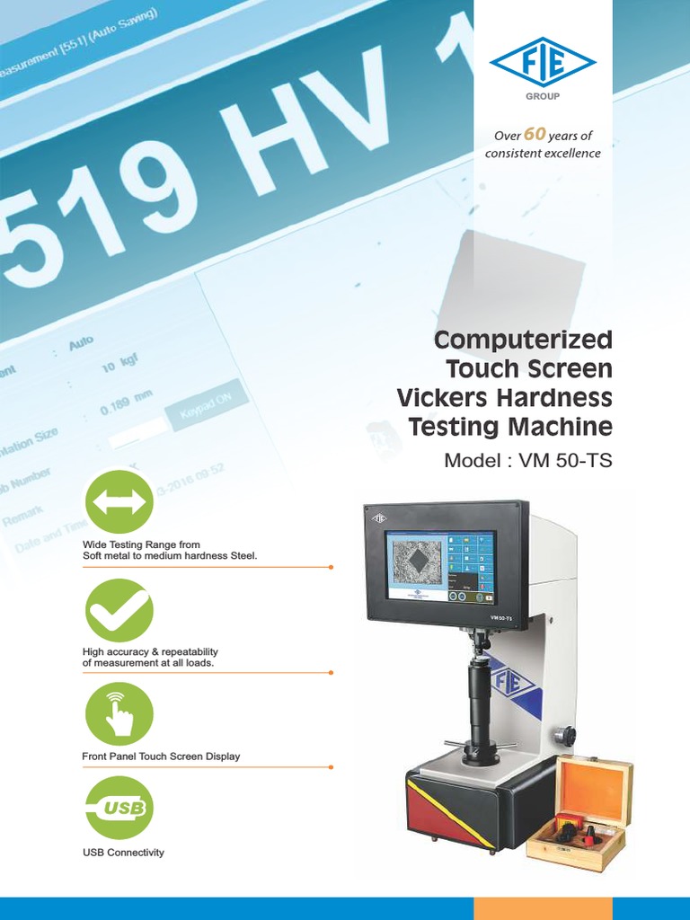 VM 50 Ts | PDF | Hardness | Touchscreen