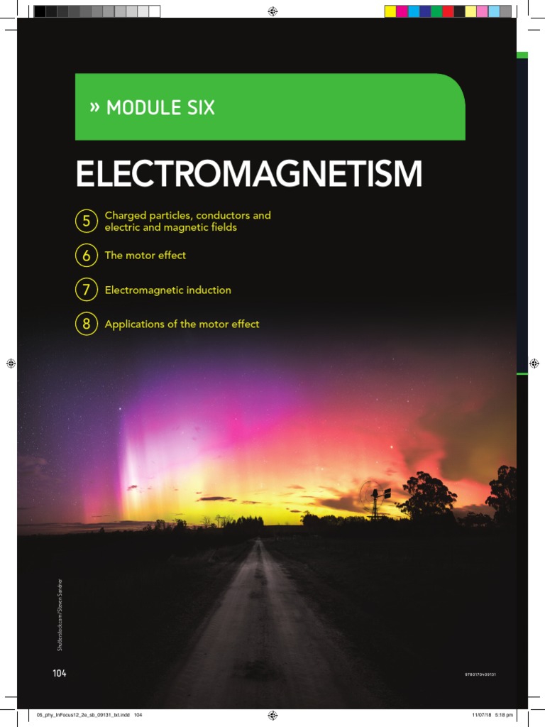 Electromagnetism: Module Six | PDF | Force | Electric Field