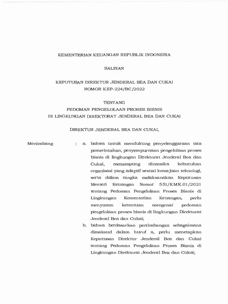 Kep-224 BC 2022 | PDF