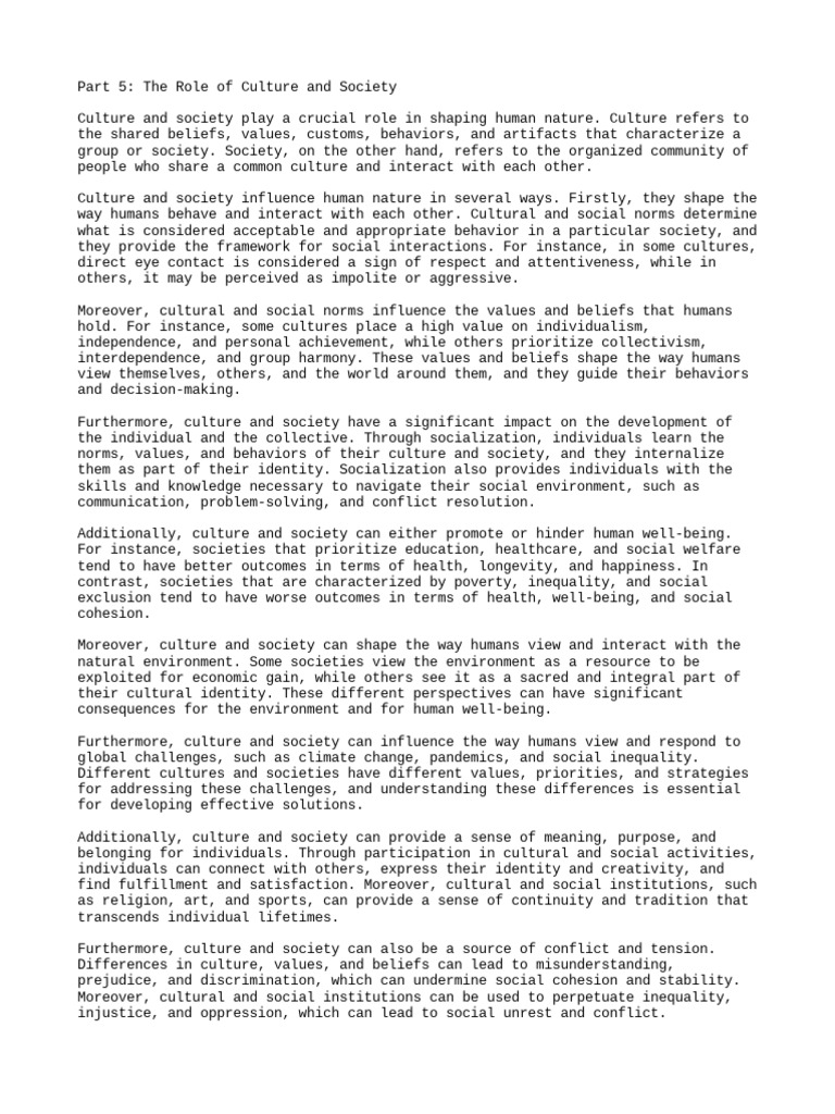 Human Nature Part5 | PDF | Social Inequality | Discrimination & Race ...