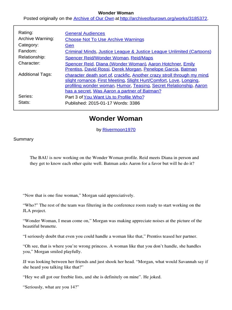 Wonder Woman | PDF