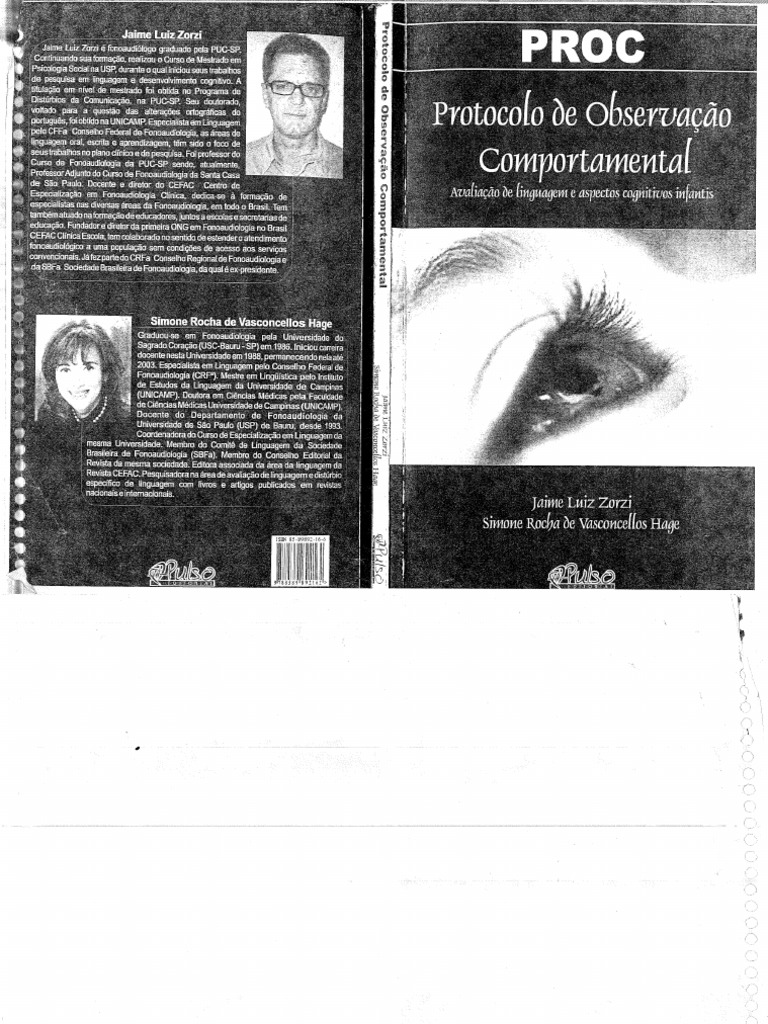 Proc Protocolo de Observacion Comportamental | PDF