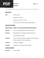 Radio Broadcasting Script English SHS 1 | PDF | Television | Media Formats