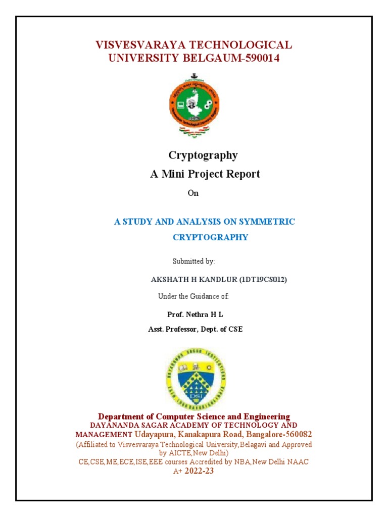 Cryptography Report | Download Free PDF | Cryptography | Key (Cryptography)