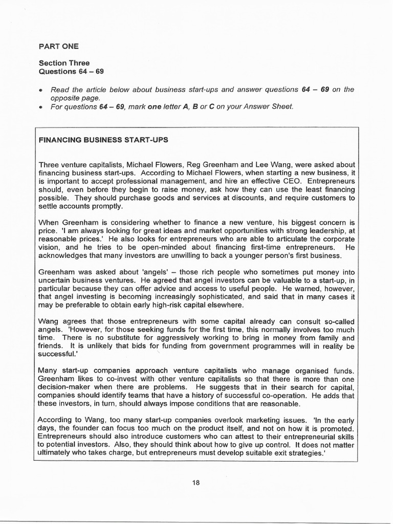 Raising Finance Text | PDF