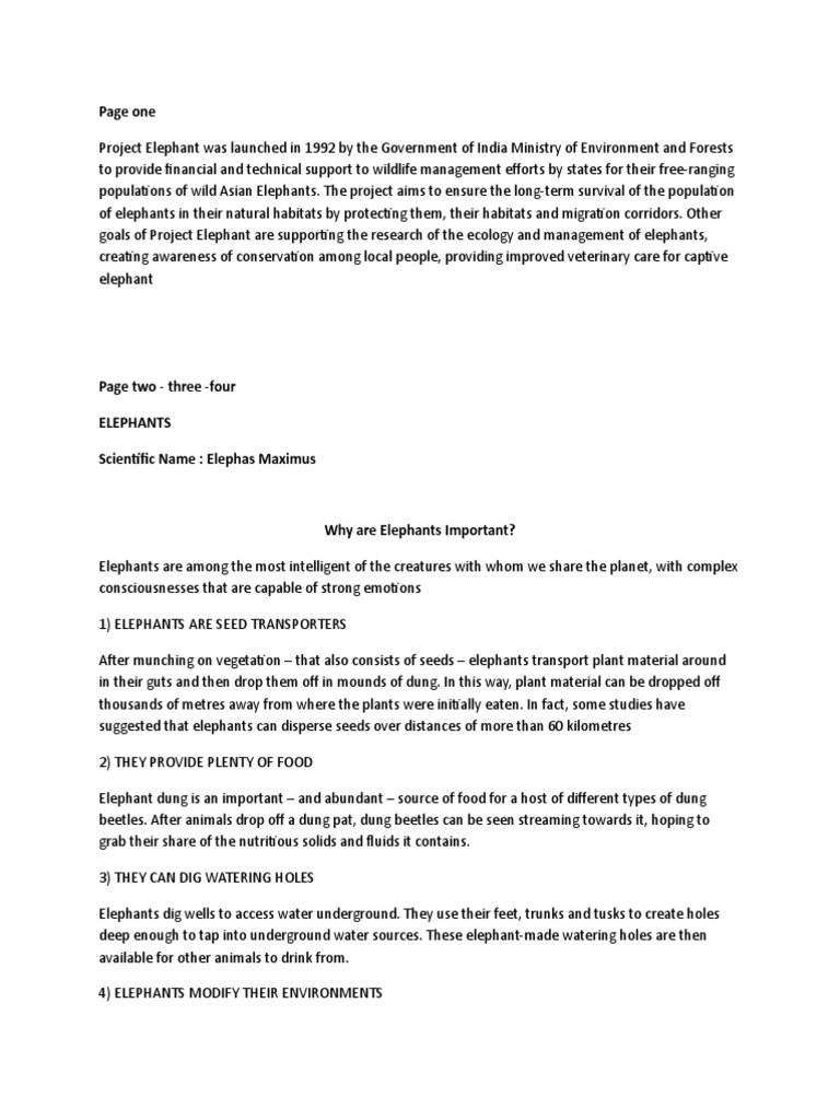 Project Elephant | PDF