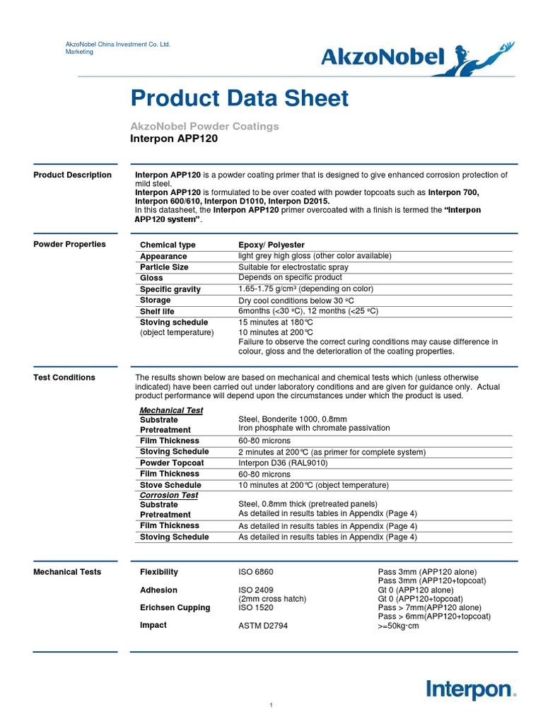 Tds of Powder | PDF | Corrosion | Chemistry