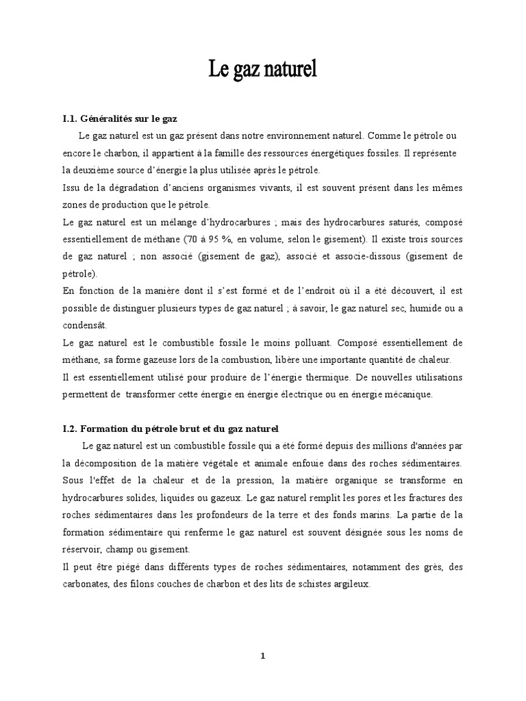Propriétés et composition du gaz naturel | PDF | Zéolithe | Gaz naturel