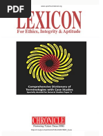 Lexicon Ethics Integrity and Aptitude | PDF