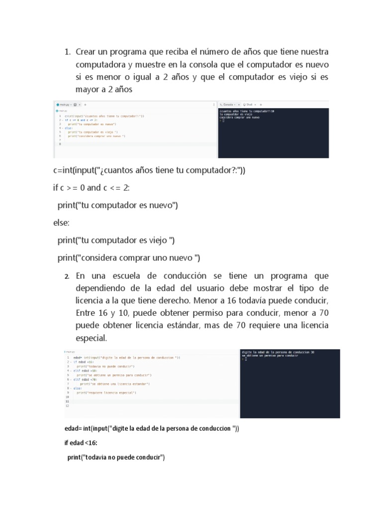 Ejercicios 26 de Abril | PDF