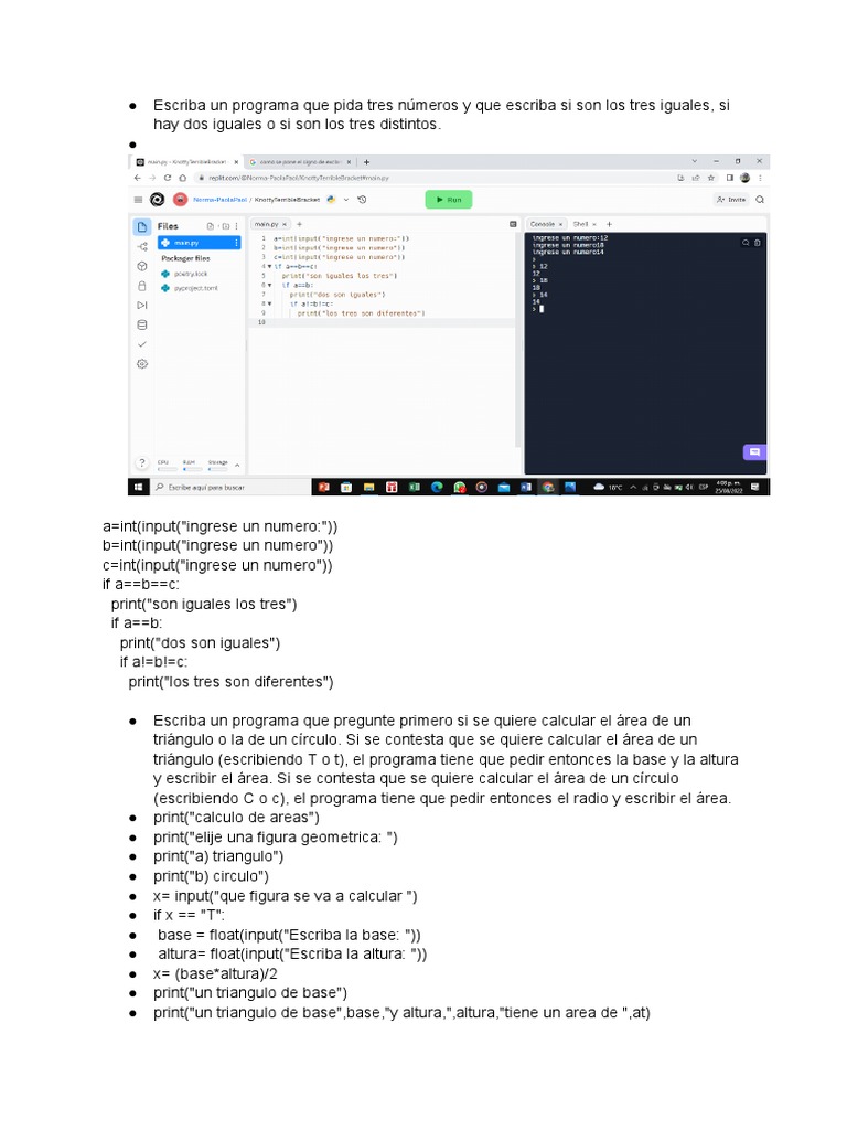2 Actividad de Python | PDF