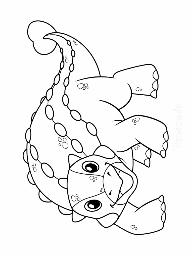 dinosaur-coloring-pages-cartoon-ankylosaurus | PDF