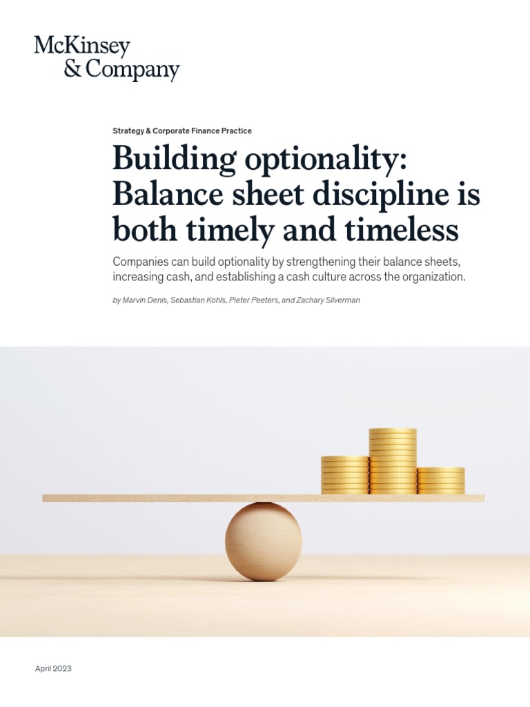 Building Optionality Balance Sheet Discipline Is Both Timely and ...