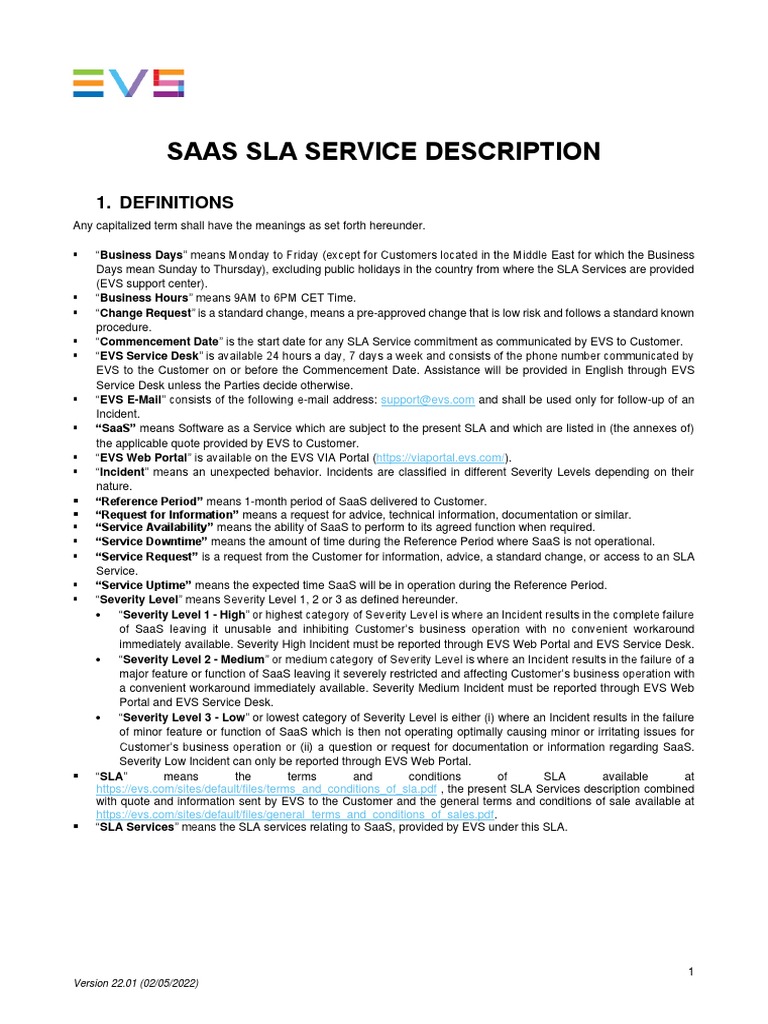 SLA Contract | PDF | Service Level Agreement | It Service Management