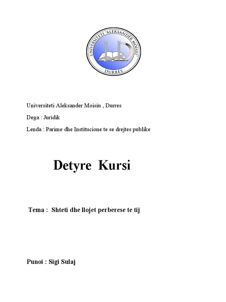 Detyre Kursi | PDF