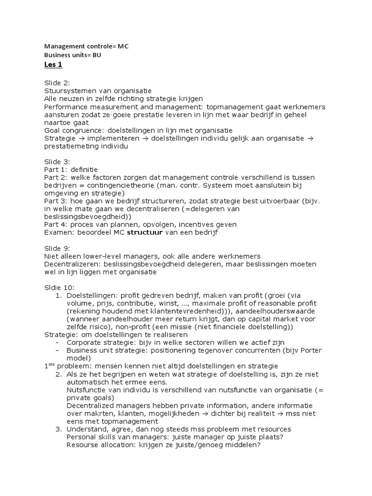 Management Control | PDF