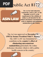 Nationwide Salt Iodization Act of 1995 | PDF | Micronutrient
