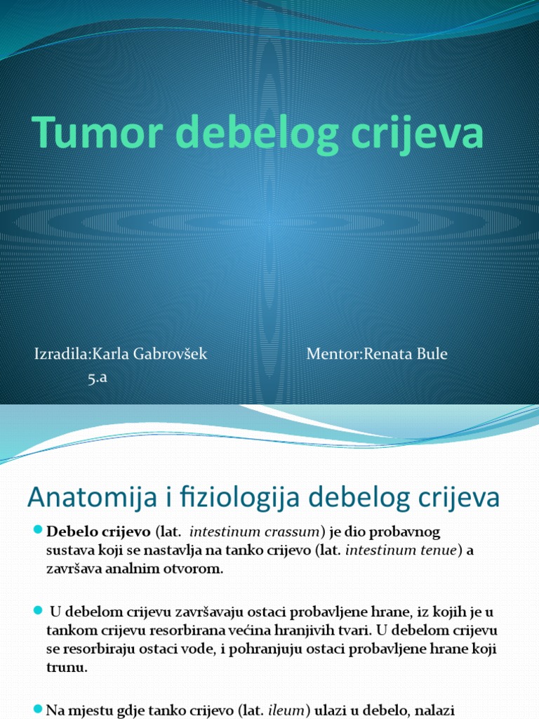 Tumor Debelog Crijeva | PDF